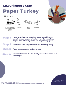 Paper Turkey Craft